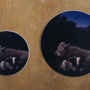 Two-headed Calf Sticker 2x2 Waterproof Vinyl - Etsy