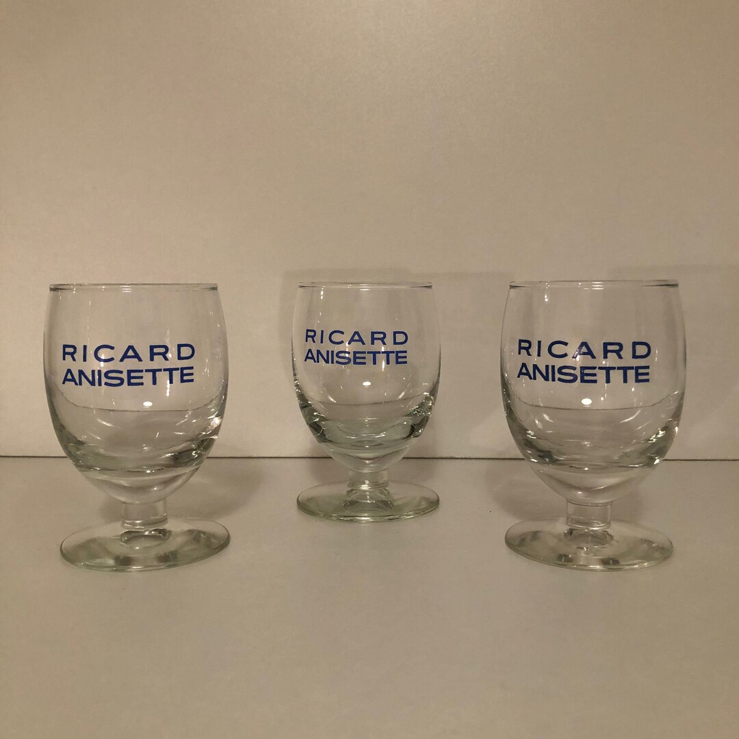 Vintage Ricard Balloon Glasses 1990s Pastis Glass - Set of 3 Glasses - Etsy
