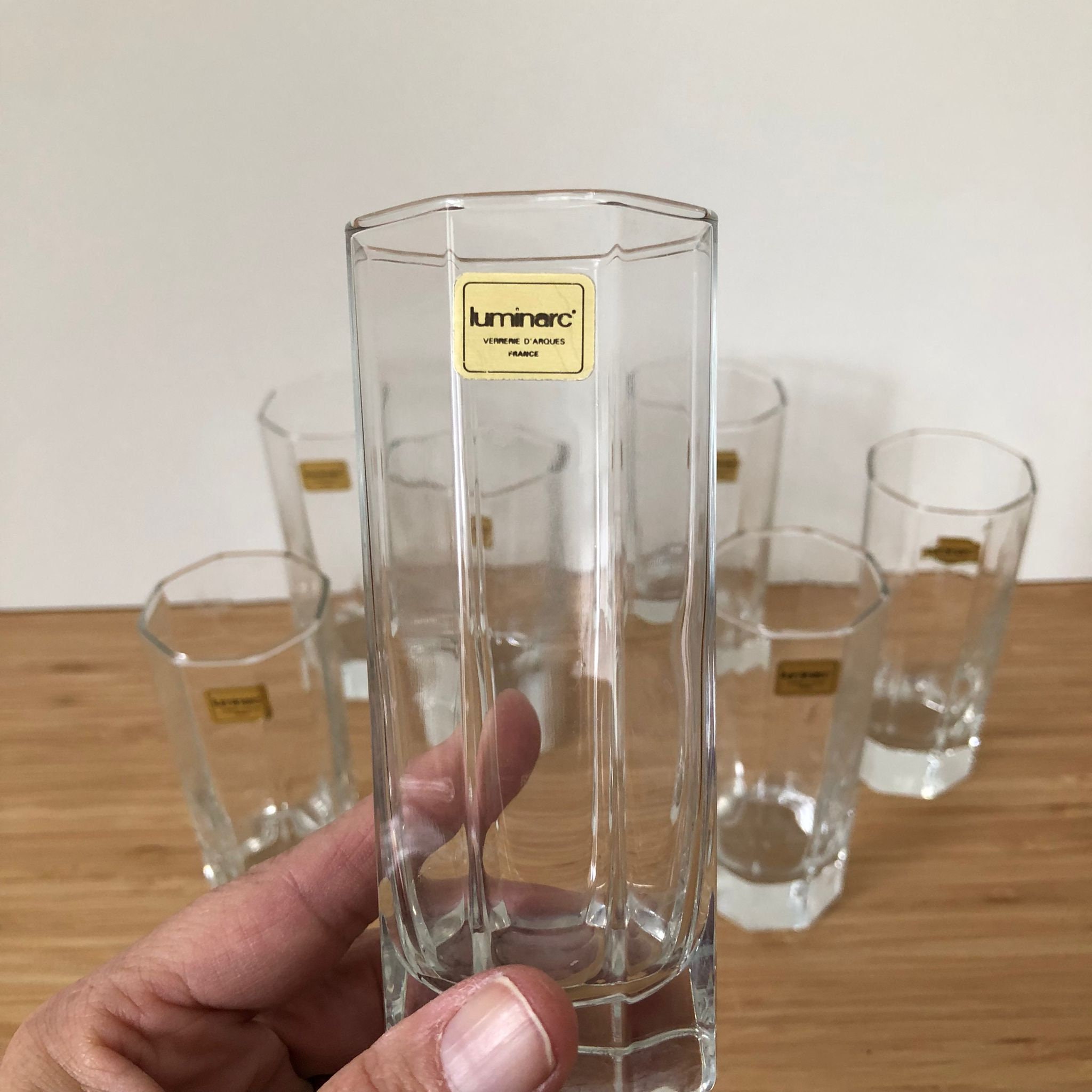 Octime Long Drink Glasses Luminarc 1980's France - Etsy