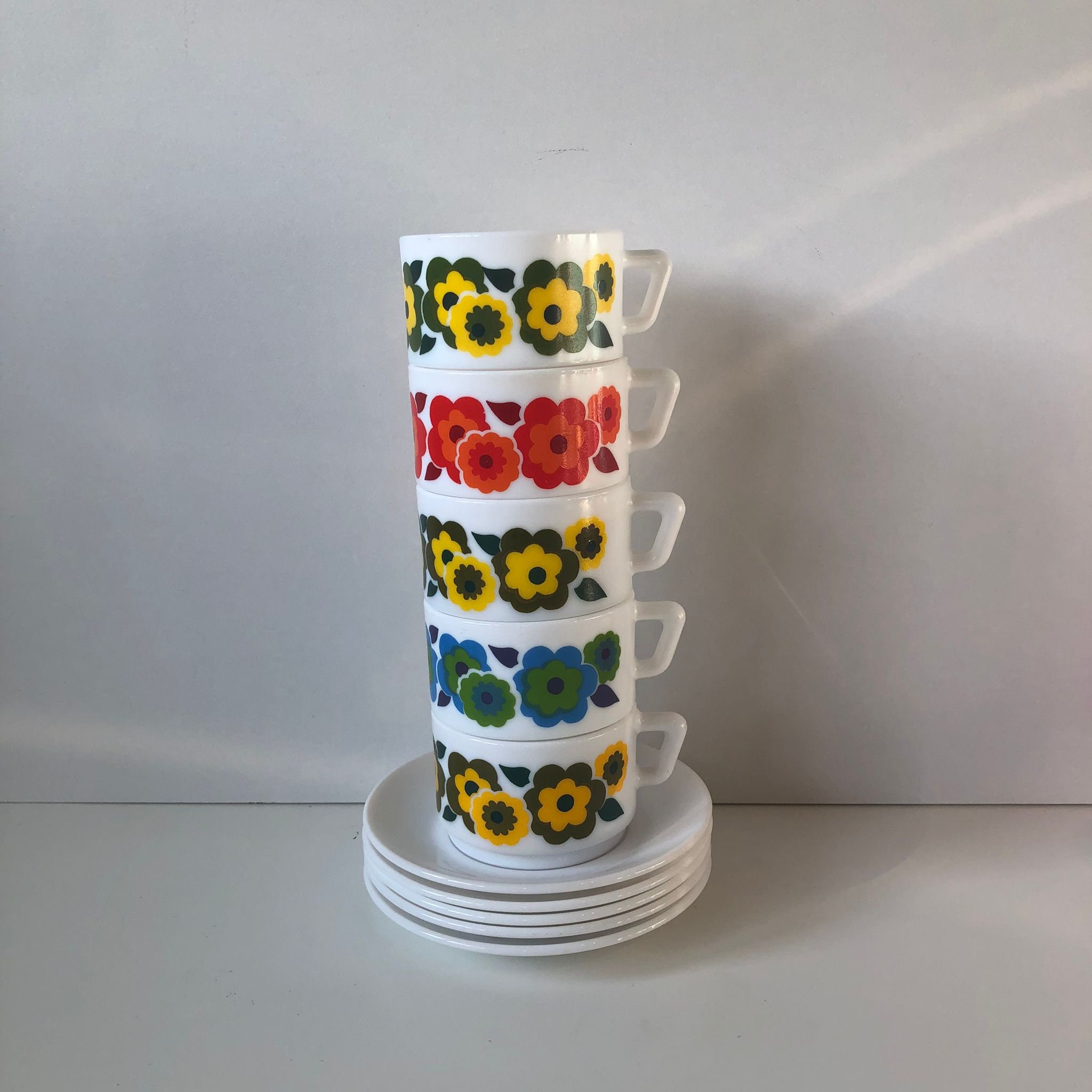 Arcopal Lotus Vintage Coffee Cups Espresso Cups 1970's - Etsy