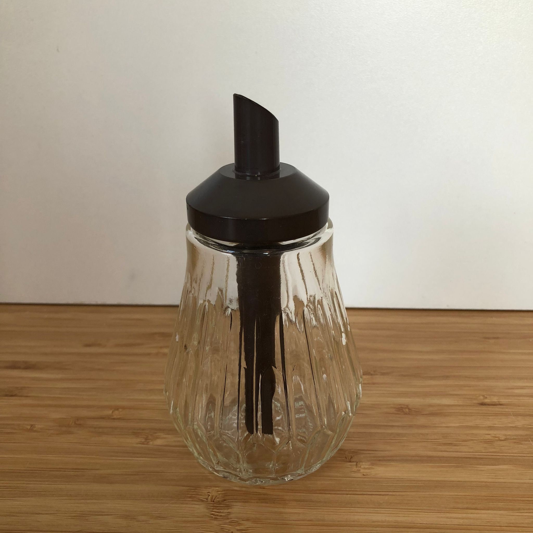 Vintage Glass Sugar Dispenser Bowl With Brown Lid STOHA West - Etsy