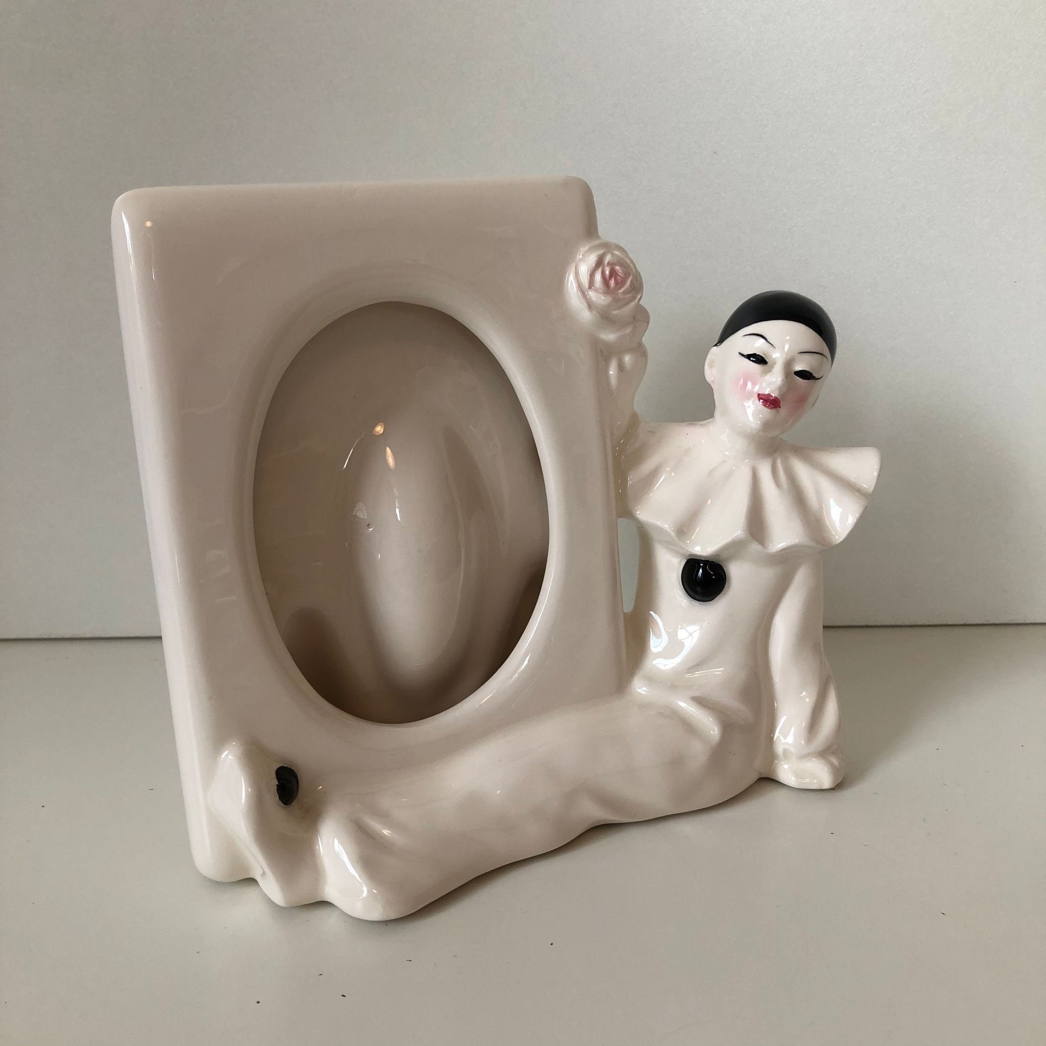 Vintage Pierrot Photo Frame With Pierrot Figurine Harlequin - Etsy