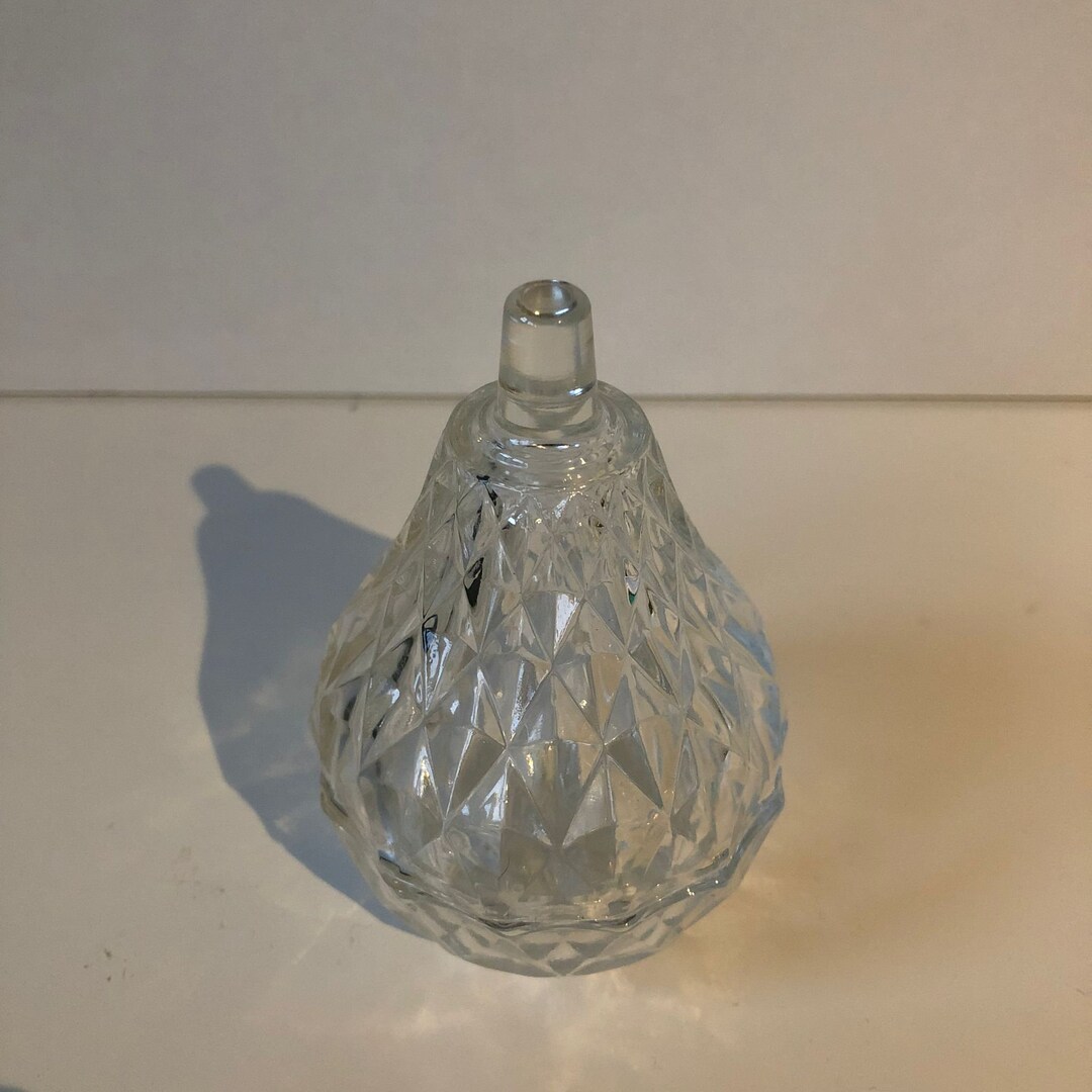 Vintage Italian Pressed Glass Pear Shaped Trinket Box - Etsy