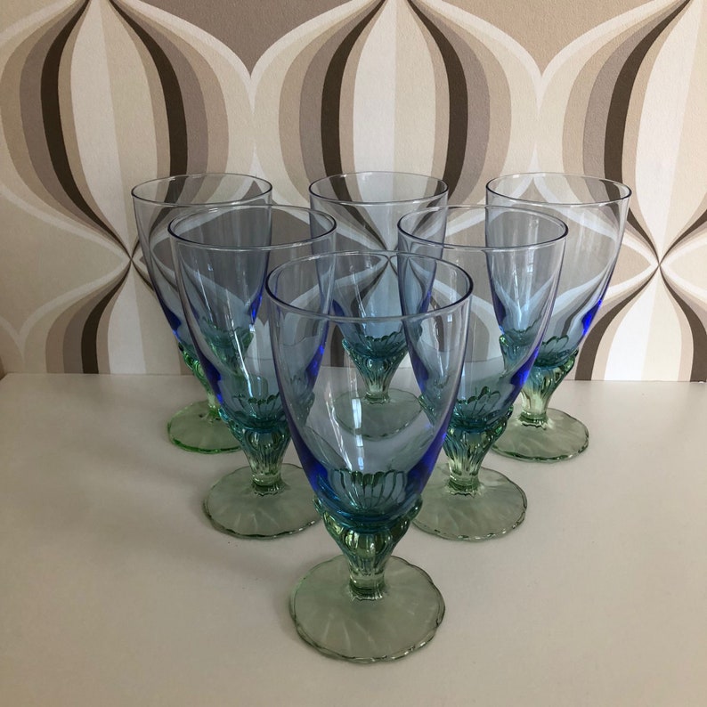 RARE Set of 3 Bormioli Rocco Bahia Ice Tea / Cocktail Glasses Italy - Etsy