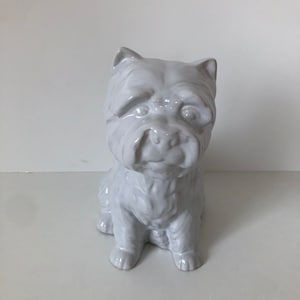 Vintage White Dog Money Box Piggy Bank - 1970s - Etsy