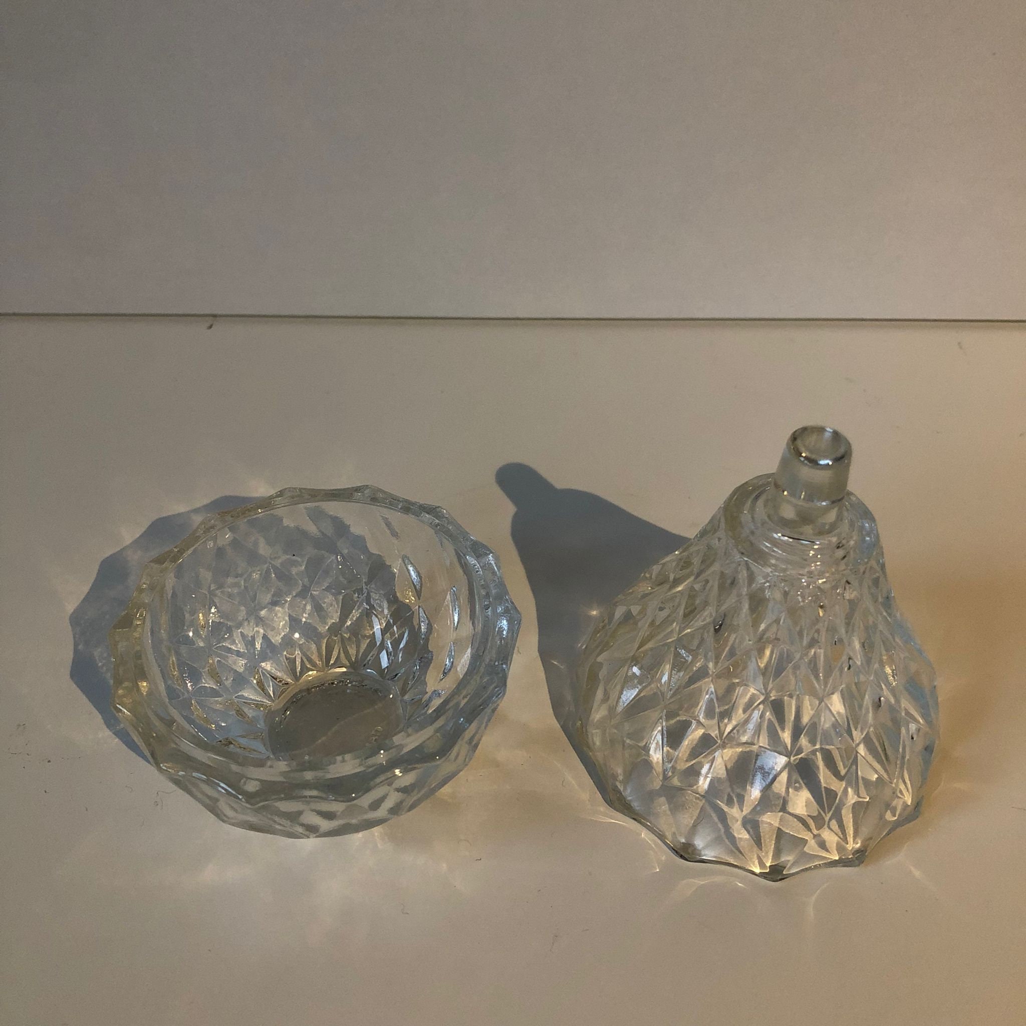 Vintage Italian Pressed Glass Pear Shaped Trinket Box - Etsy