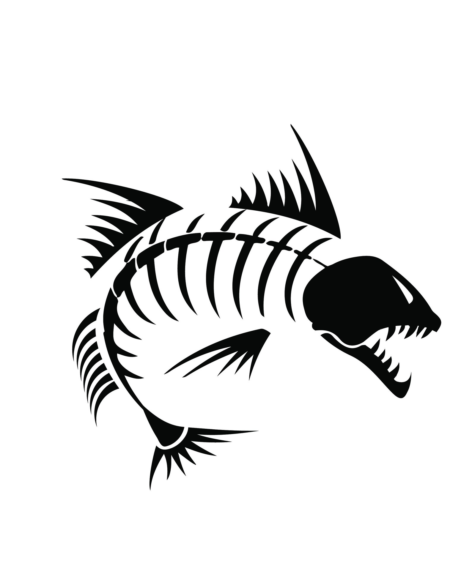 Fish Bones Svg, Png, Jpg, Pdf Cut Files - Etsy
