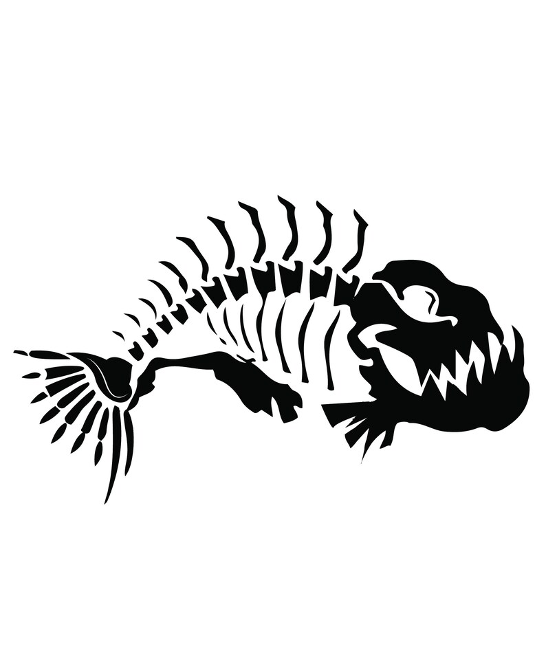 Fish Bones Svg, Png, Jpg, Pdf Cut Files - Etsy