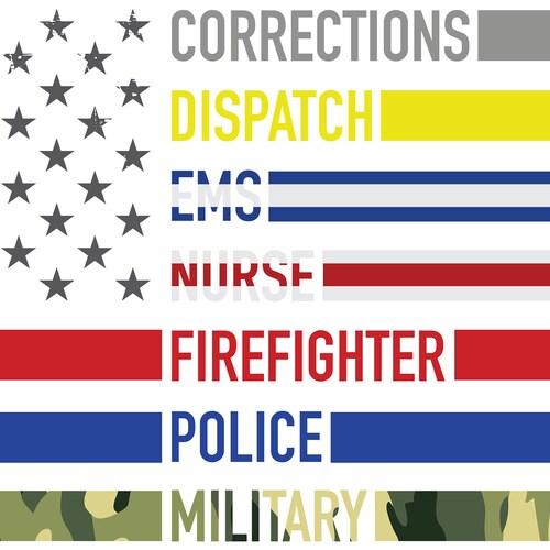 First Responder Flag Svg Png Cut Files - Etsy