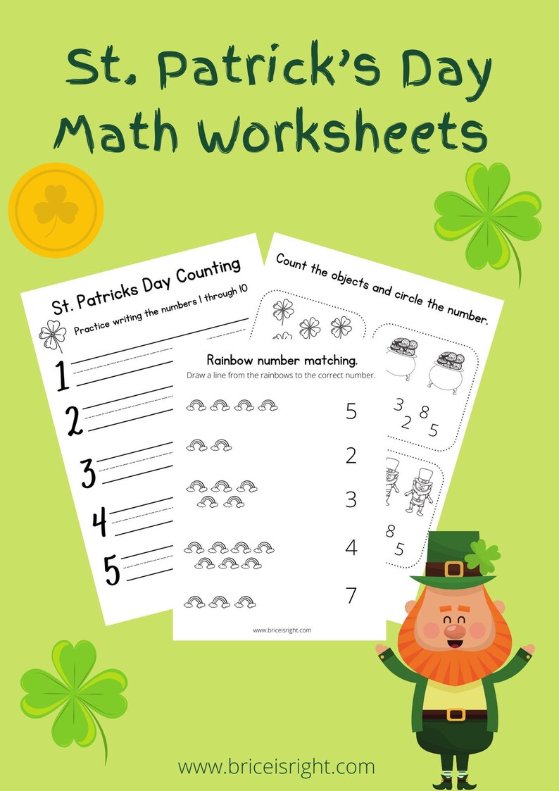 St. Patrick's Day Math - Etsy
