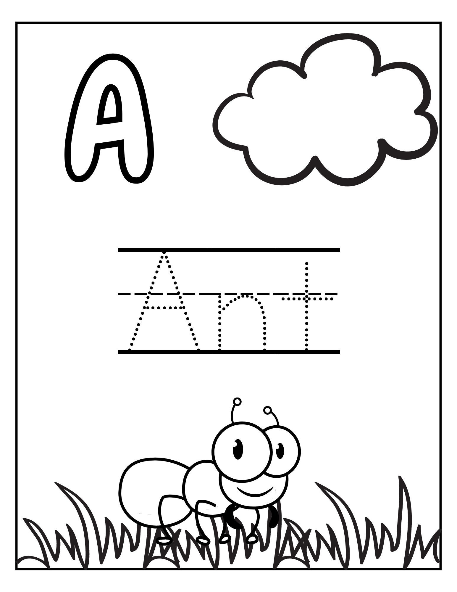 Creepy Crawly Alphabet Coloring Pages - Etsy