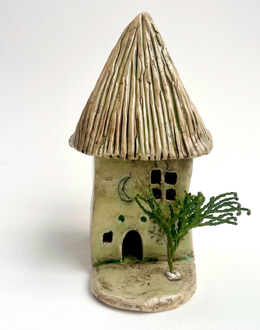 Handmade Ceramic Small House Sculpture. Fairy House. Little Spirit ...