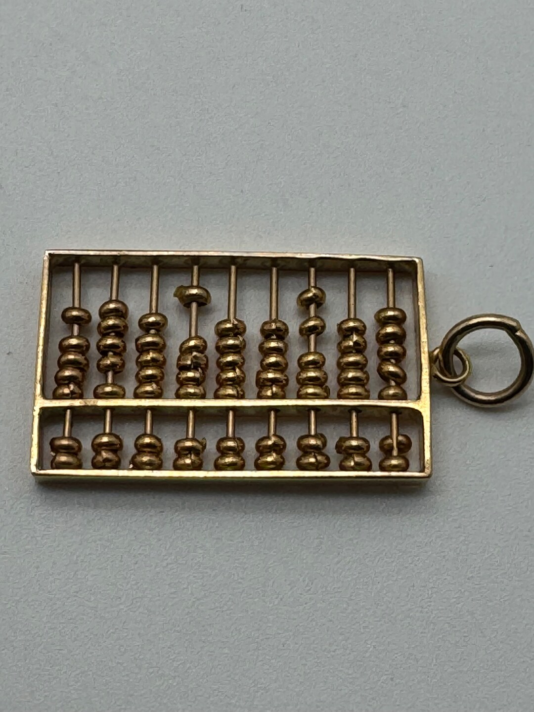 Antique 14K Yellow Gold Abacus Charm Pendant - Etsy