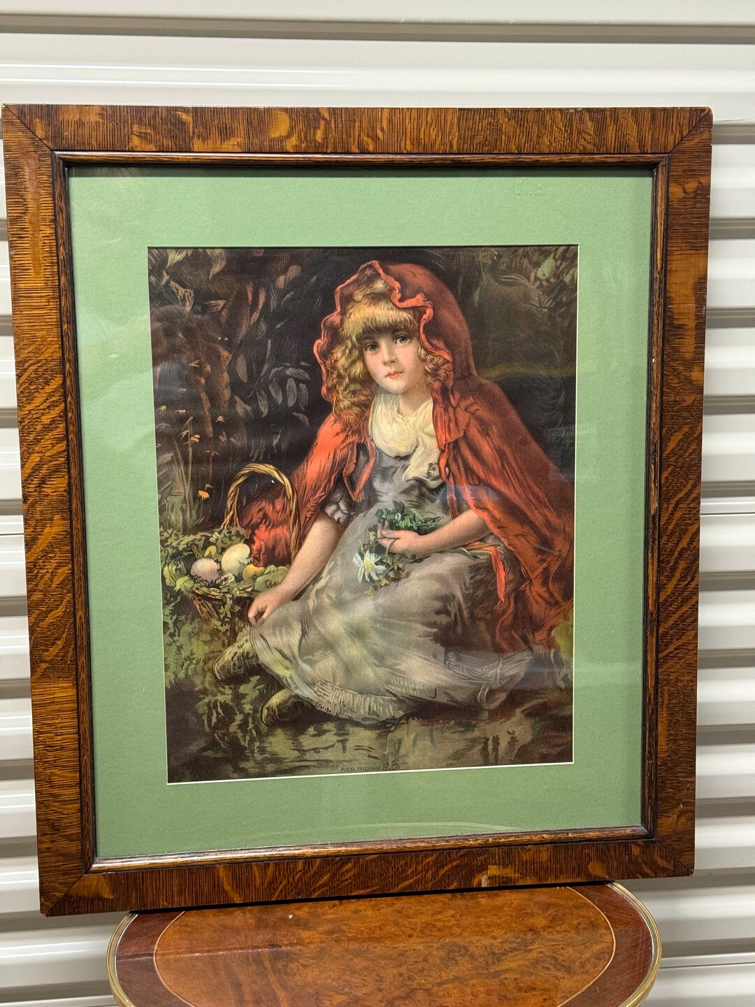 Antique Red Riding Hood Lithograph - Etsy