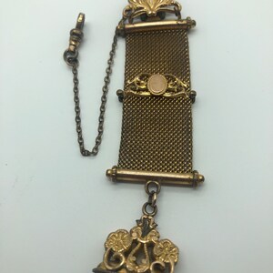 Antique Gold Filled Art Nouveau Gentlemen Watch Fob Chain - Etsy