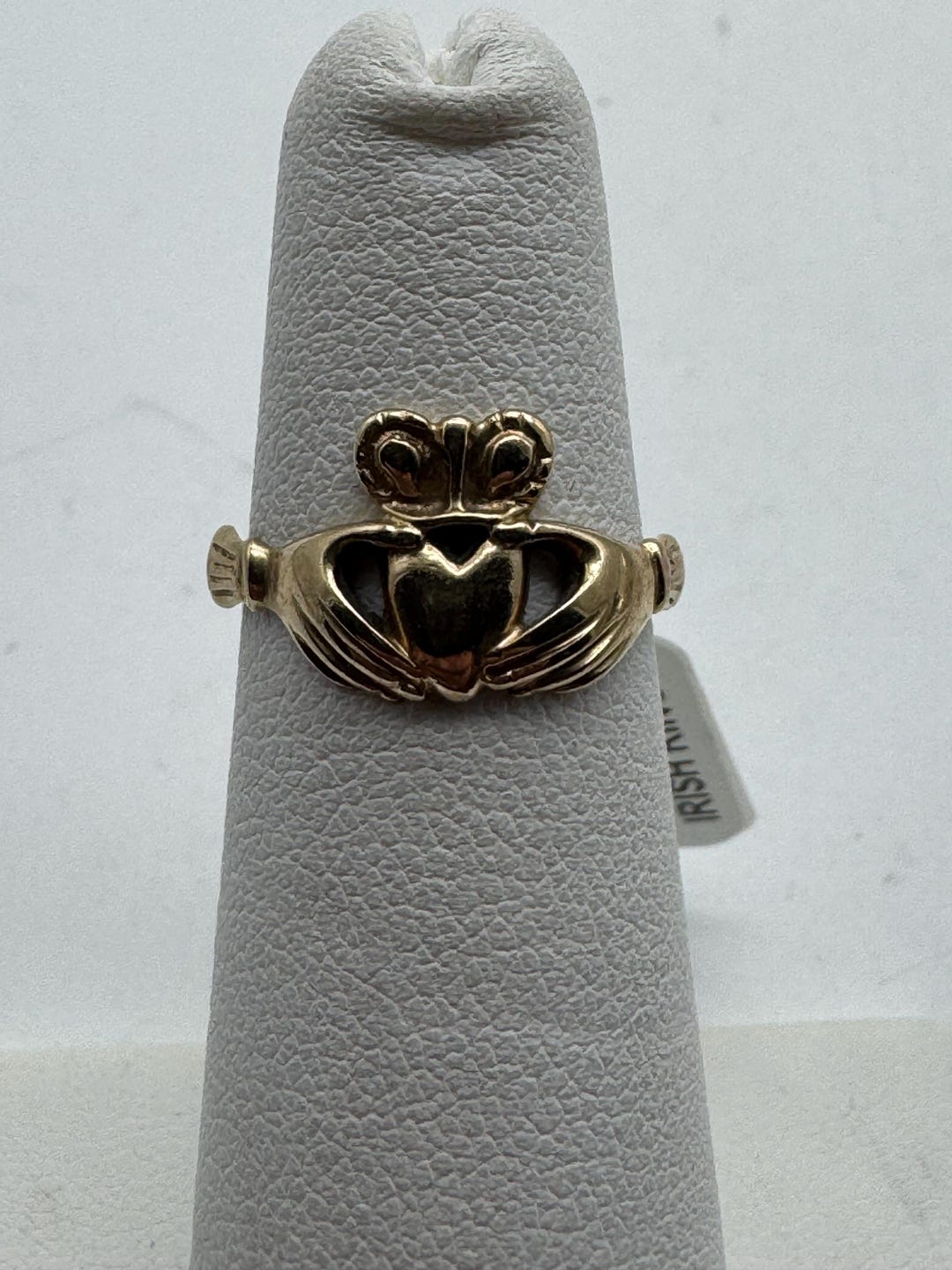 Vintage 10k Yellow Gold Irish Claddagh Ring - Etsy