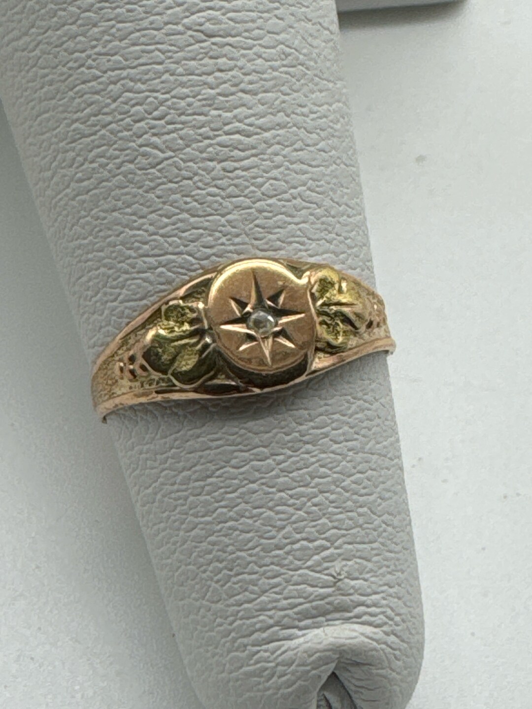 Antique 10k Childs Baby Diamond Ring Signet Ring - Etsy