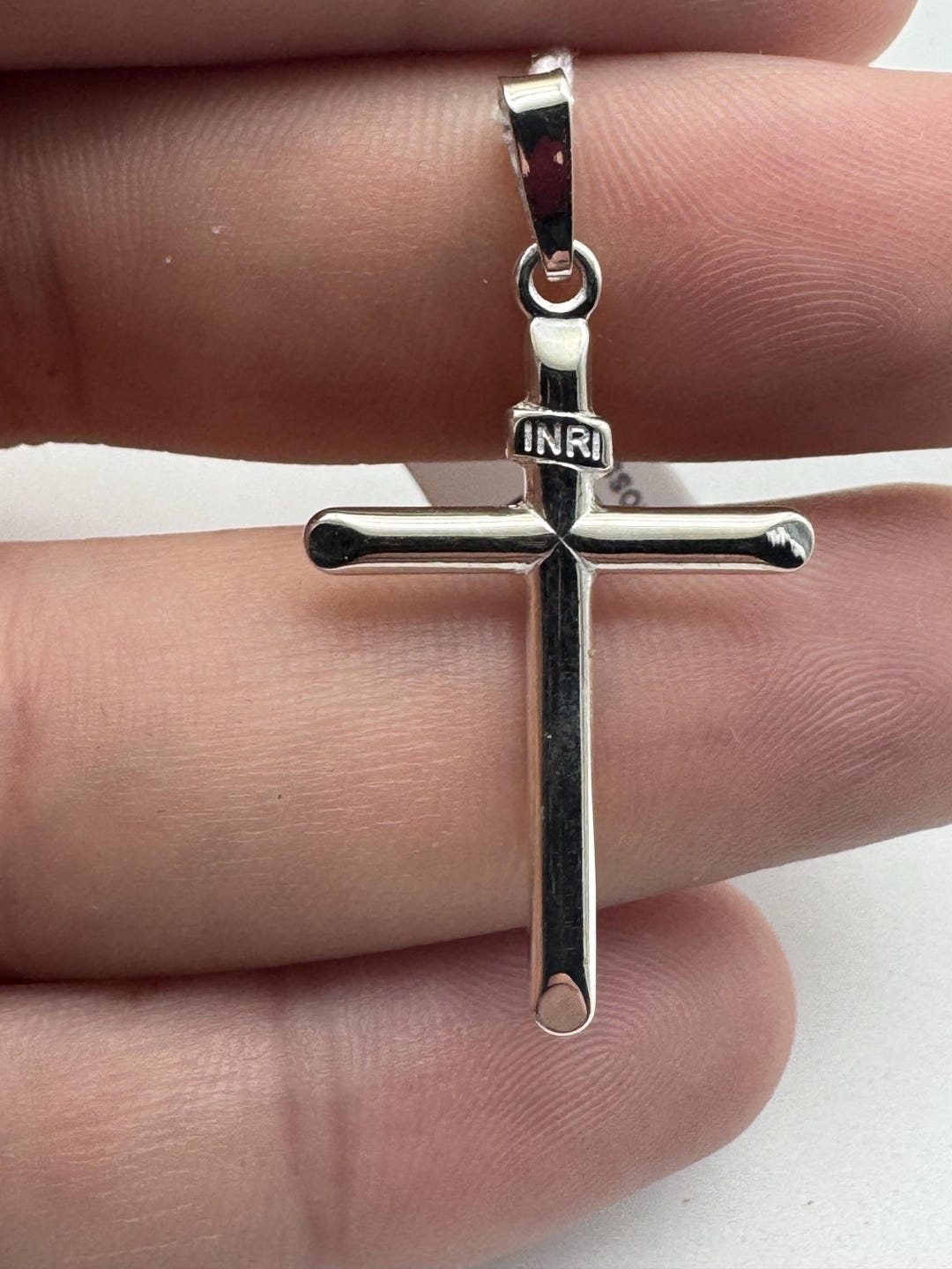 Sterling Silver Corpse Free Cross Plain Cross - Etsy