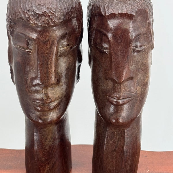 African Ebony Heads - Etsy