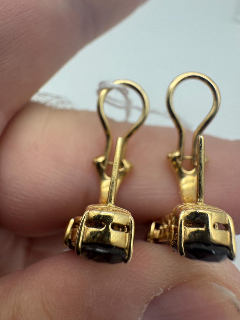18k Yellow Gold Diamond Topaz and Citrine Dangle Drippy Designer ...