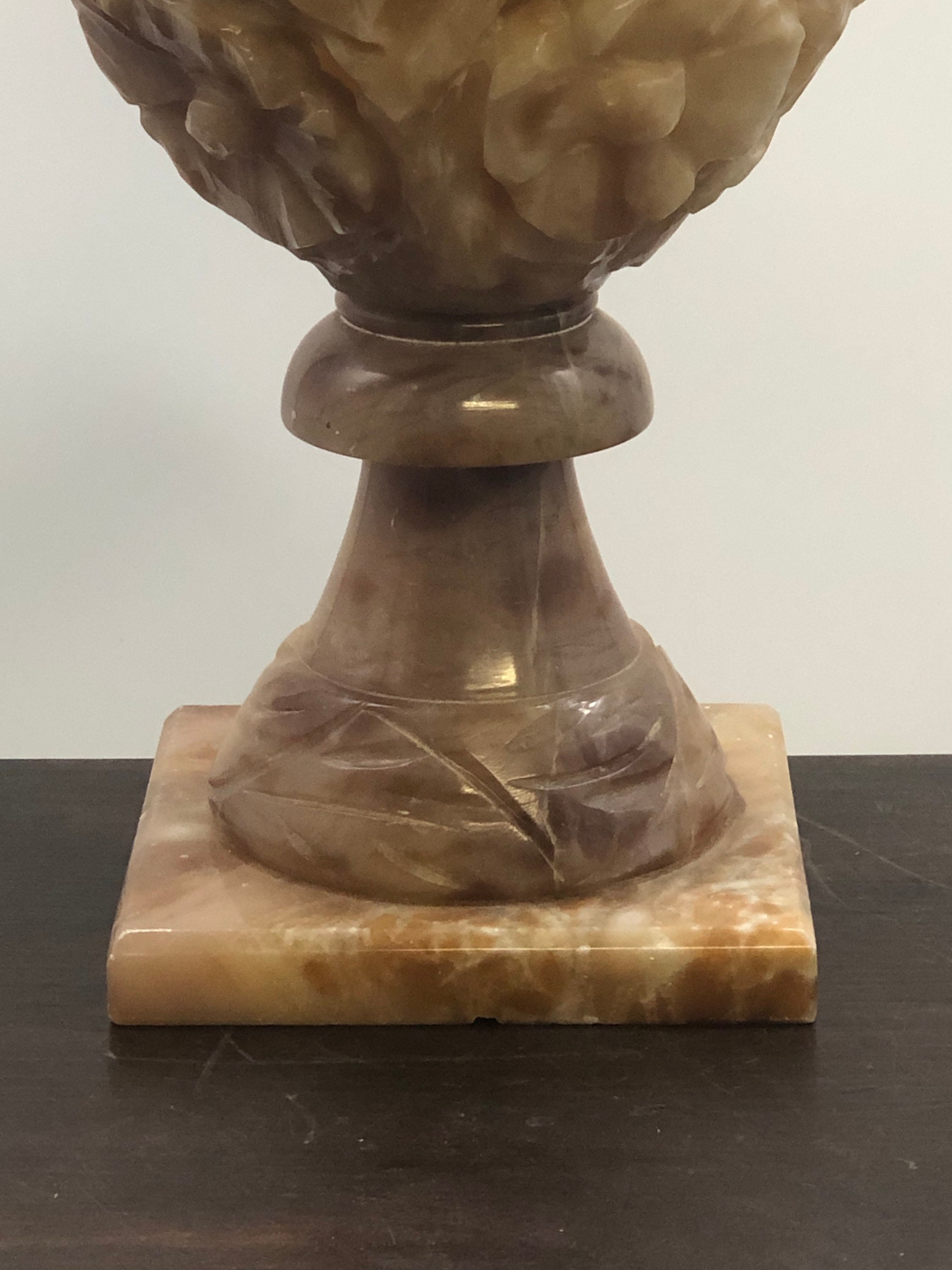 Antique 1940s Art Deco Italian Carved Alabaster Newel Post - Etsy