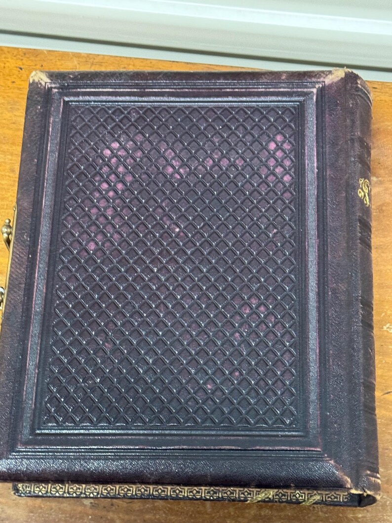 Antique Victorian Felt Photo Album - Etsy