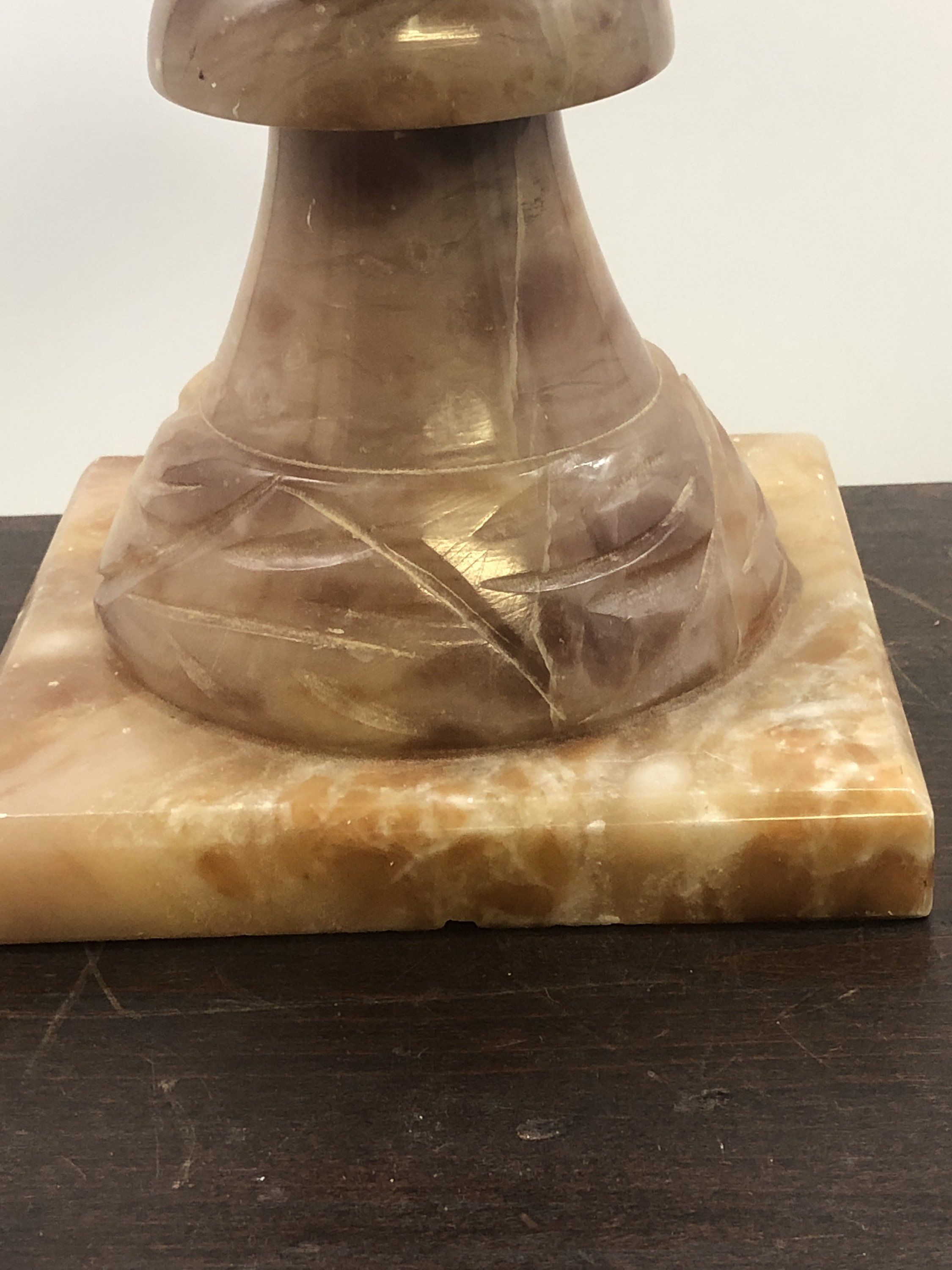 Antique 1940s Art Deco Italian Carved Alabaster Newel Post - Etsy