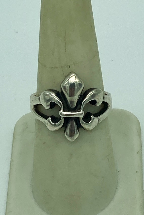 vintage sterling silver fleur - Gem