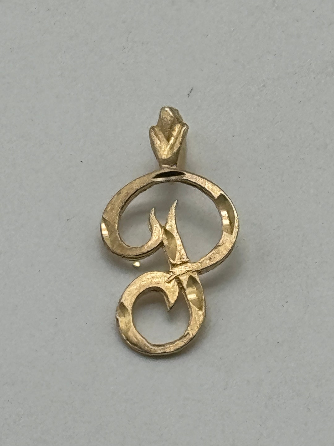 14k Yellow Gold Letter “p” - Etsy