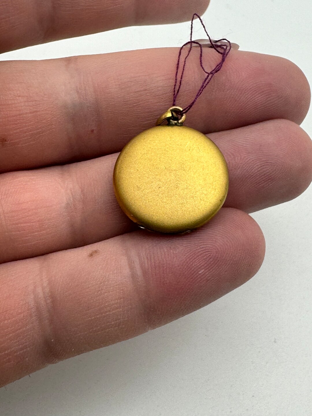 Antique Gold Filled Circle Locket - Etsy