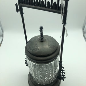 Victorian 1800 Clear Glass Castor Pickle Jar - Etsy