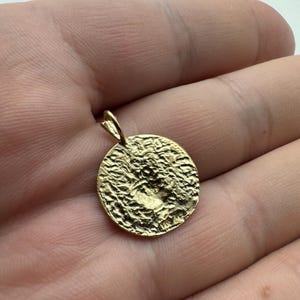 Vintage 14k Yellow Gold Jesus Head Medal Medalion - Etsy