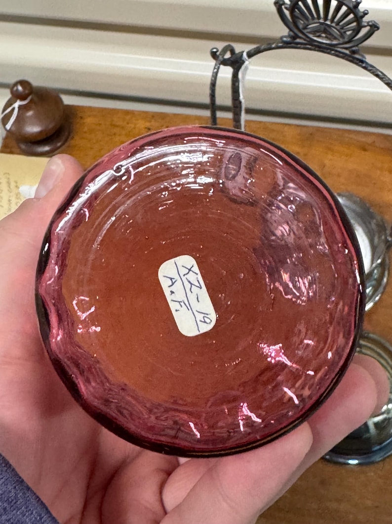 Antique Victorian Cranberry Enamel Pickle Castor - Etsy