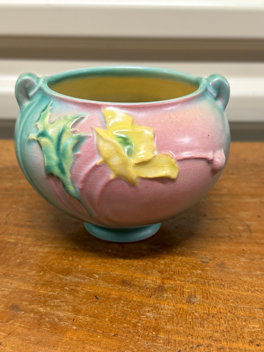 Antique Poppy Roseville Bowl - Etsy