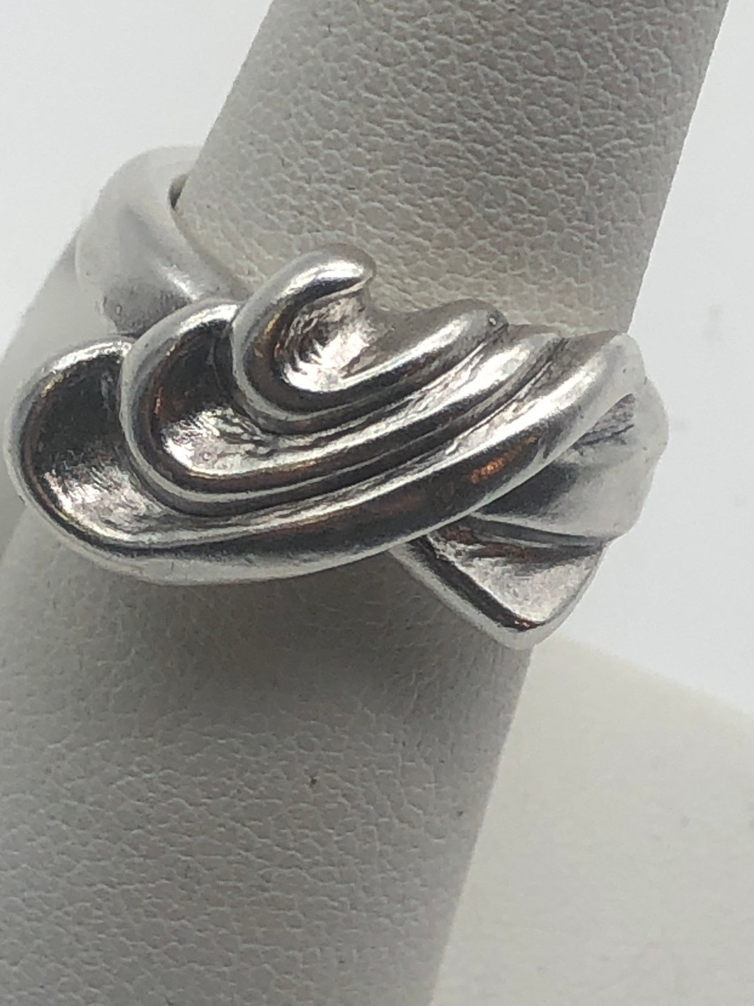 Vintage Sterling Silver Artsy Modernist Chunky Ring - Etsy