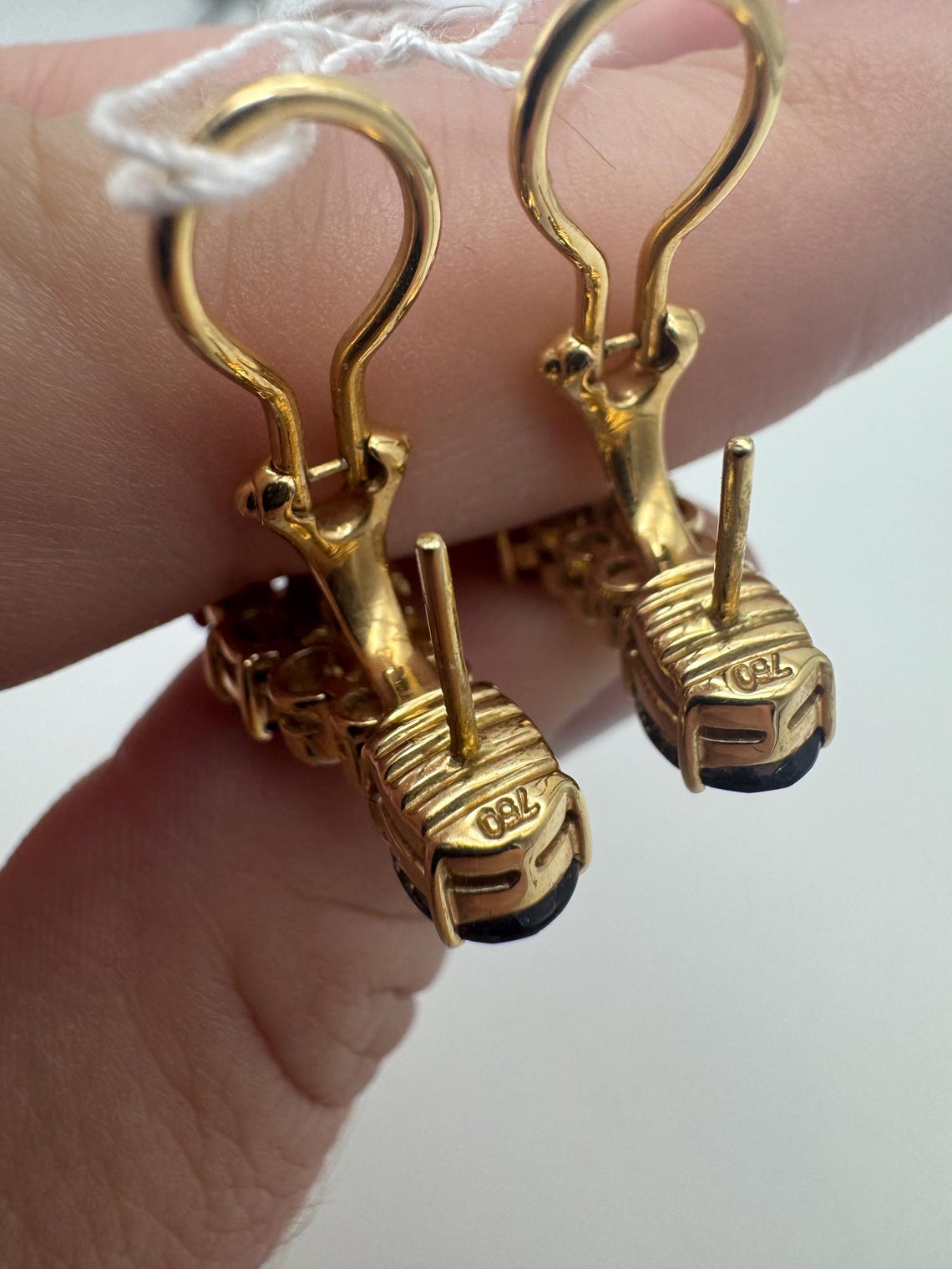 18k Yellow Gold Diamond Topaz and Citrine Dangle Drippy Designer ...