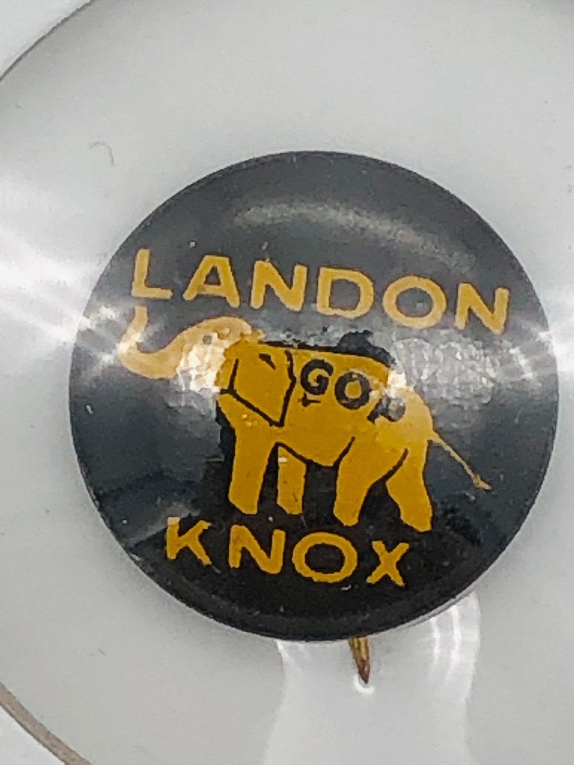 Antique Landon and Knox Campaign Button - Etsy