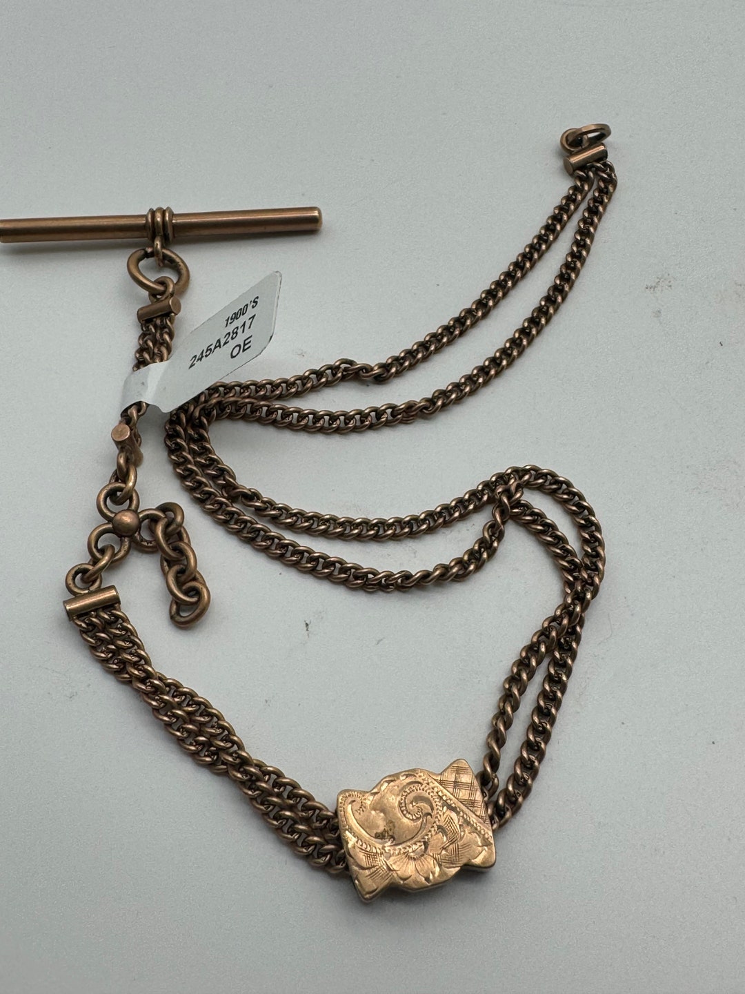 Antique Gold Filled Watch Chain - Etsy