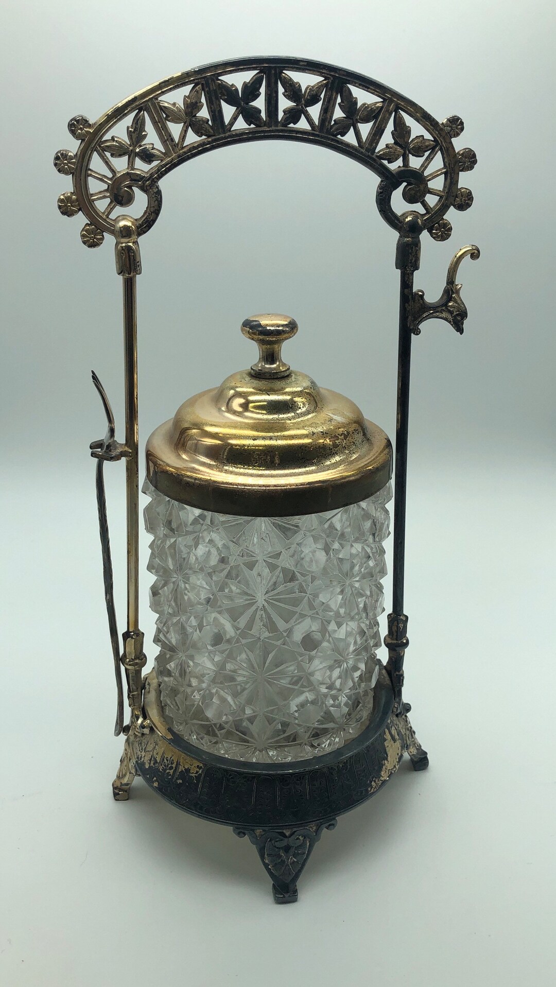 Victorian 1800 Daisy and Button Pickle Castor Pickle Jar - Etsy