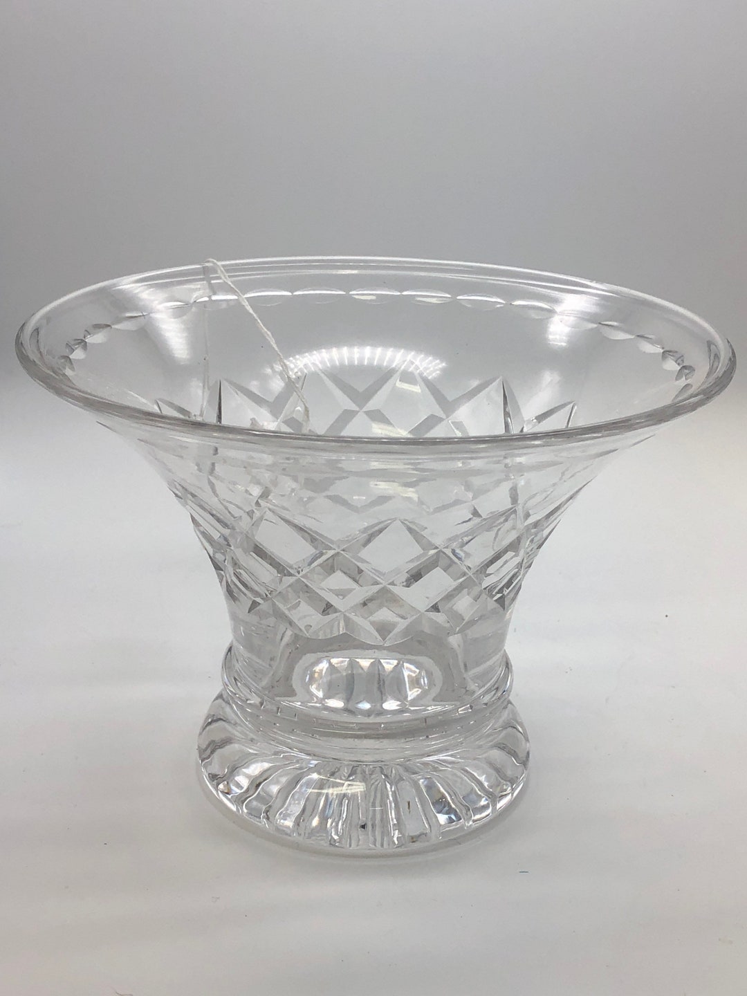 Vintage Stuart England Crystal Vase - Etsy