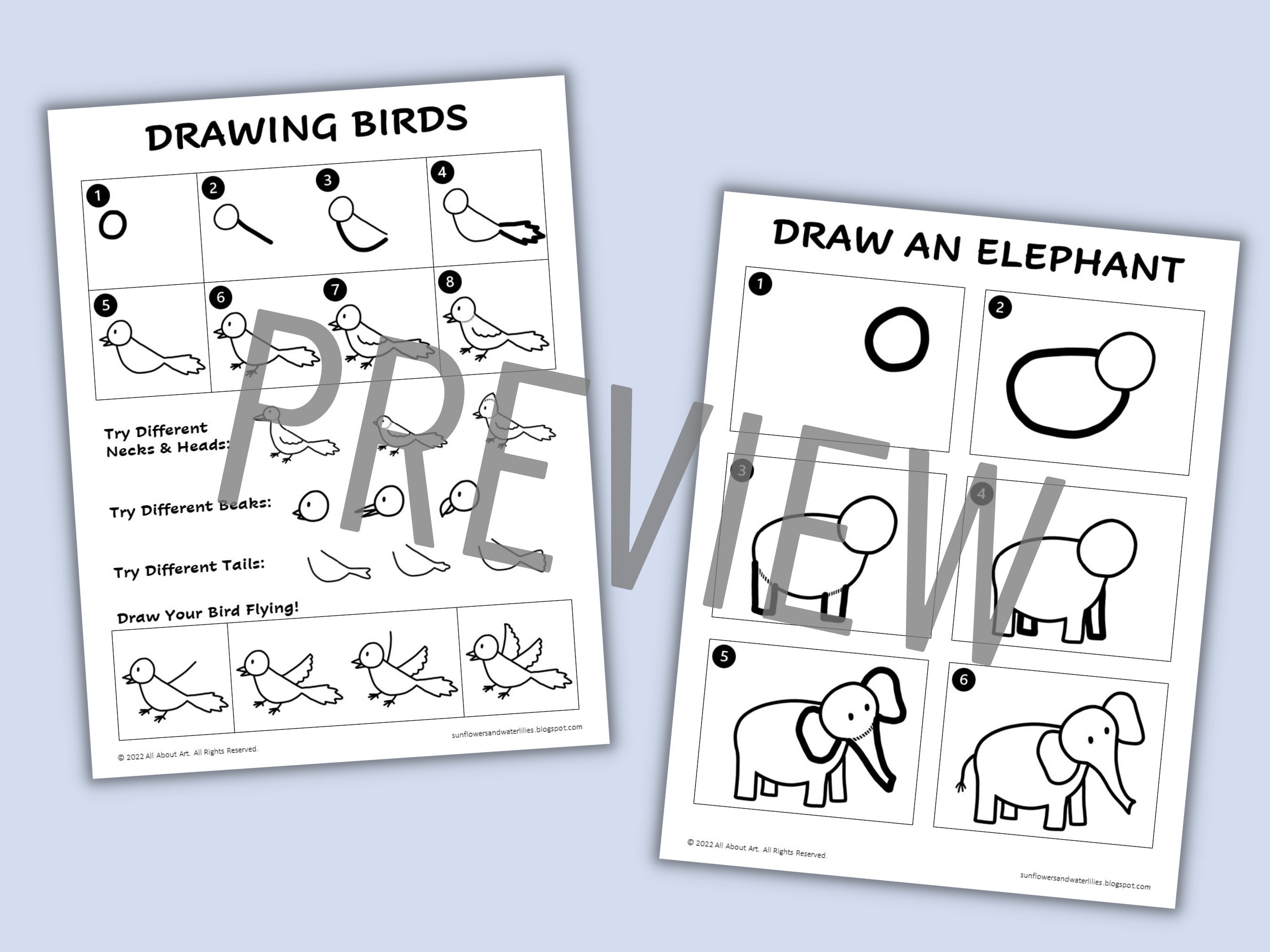 How to Draw Jungle Animals - Easy Directed Drawing Tutorials for Kids ...