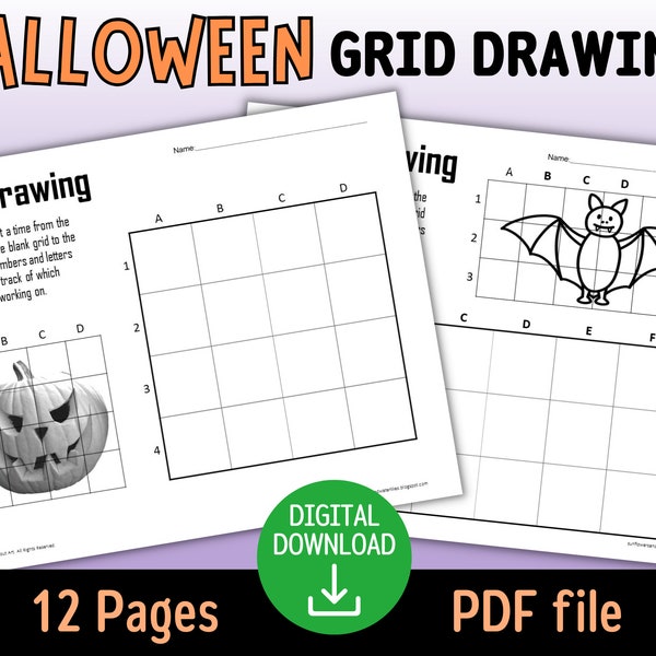 Halloween Drawing - Etsy