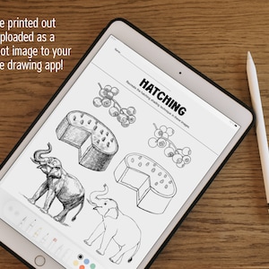 Ink Shading Drawing Worksheets to Practice Stippling, Hatching, and ...