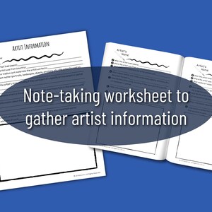 Famous Artist Research Project - Research Paper and Artwork Assignment ...