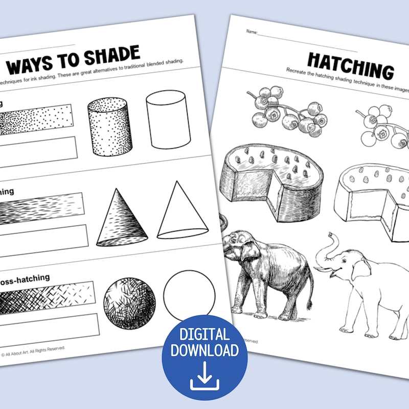 Hatching Techniques in Art - Etsy