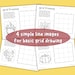 Autumn Grid Drawing Worksheets - Digital Download Fall Thanksgiving Art ...