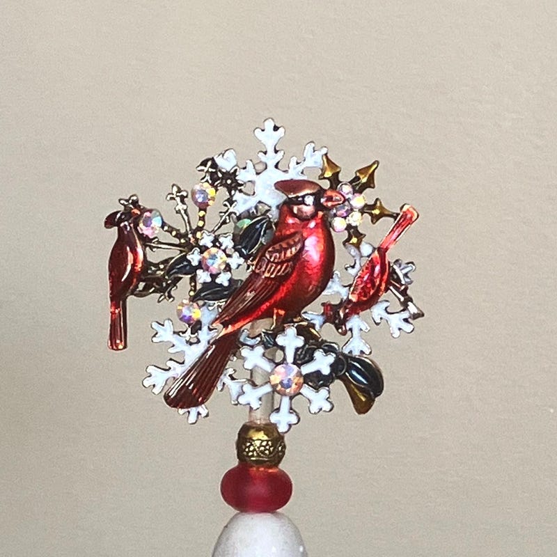 Cardinal Tree Topper - Etsy