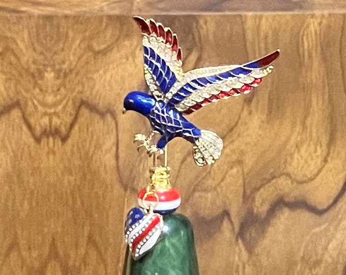 American Eagle Tree Topper, 1/8" Stem, for Ceramic Trees - Etsy