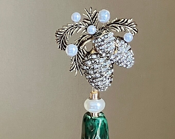 Slender Stem 1/16 2MM Gold Leaf Topper for Ceramic Trees - Etsy