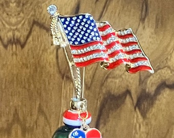 U.S. Flag, Tree Topper for Ceramic Trees - Etsy